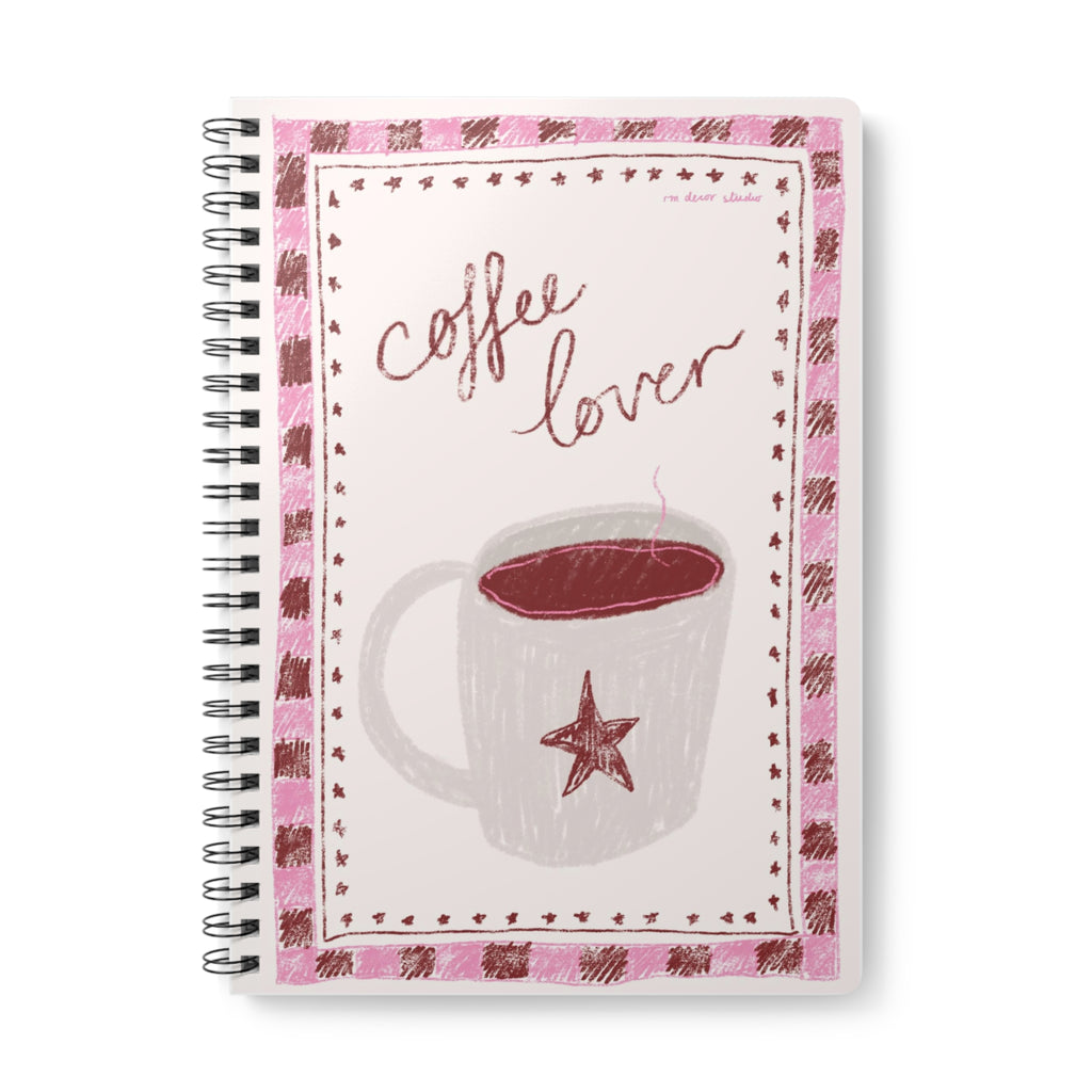 Coffee Lover Notebook, A5 – rmdesignstudio