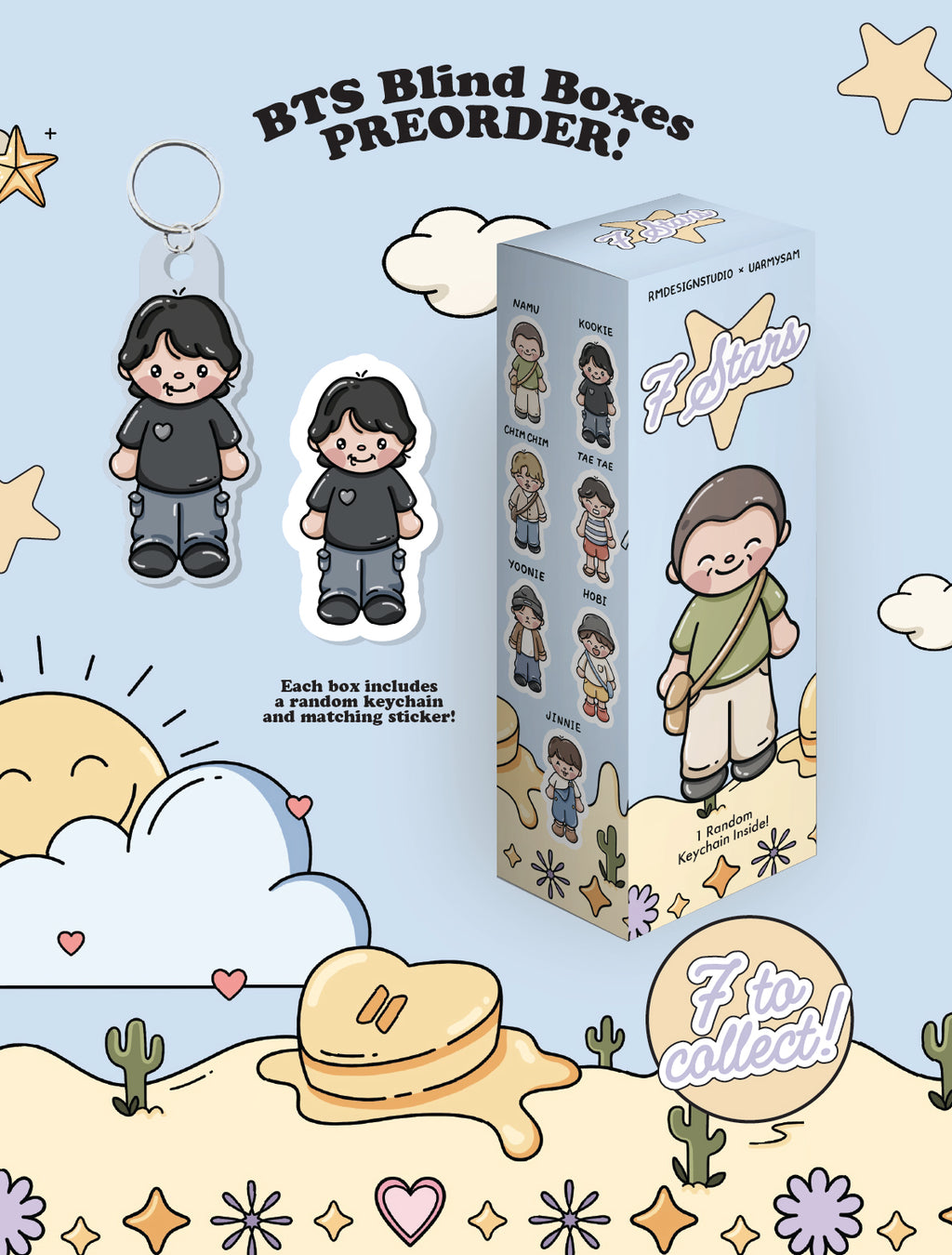 Bangtan 7 Stars Blind Box – rmdesignstudio