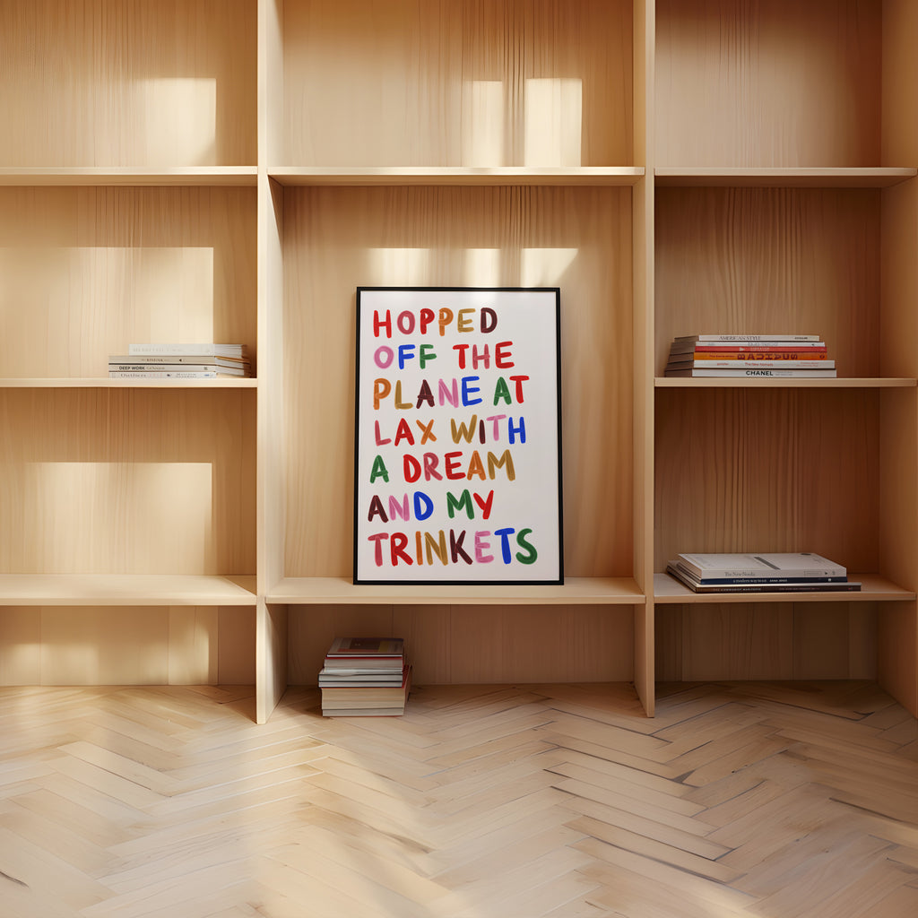 Hopped off the Plane TRINKET Art Print – rmdesignstudio