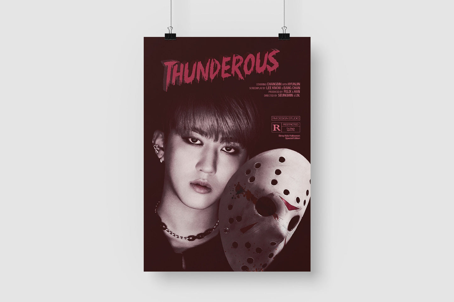 SKZ Changbin Horror Movie Halloween Art Print – rmdesignstudio