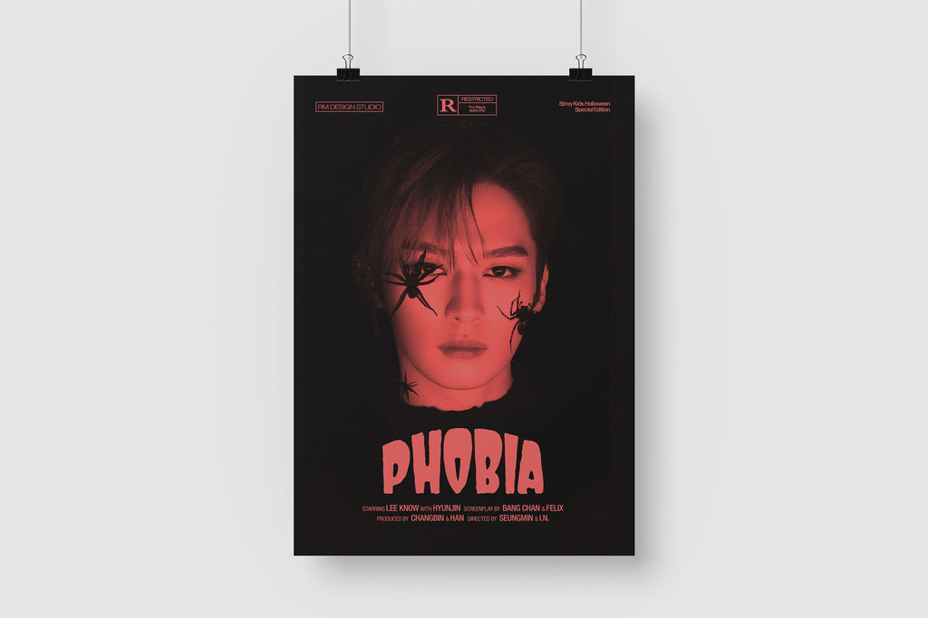 SKZ Lee Know Horror Movie Halloween Art Print – rmdesignstudio